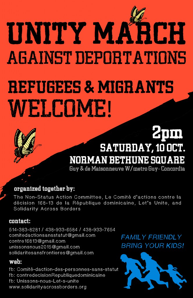 Posters & Flyer for the Unity March Against Deportations (please share ...
